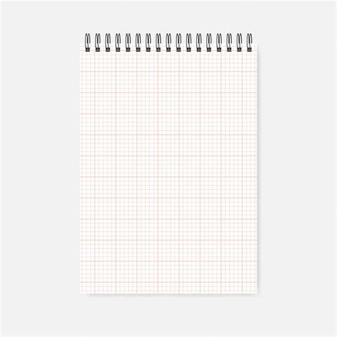 Premium Vector Top Spiral Grid Lined A4 Notebook Mockup Wire Bound