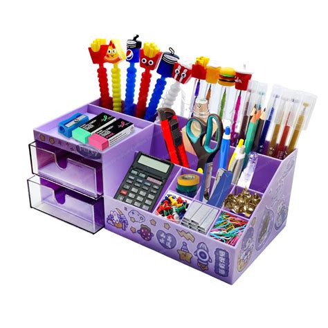 Desk Storage Organizer Table Pen Holder Stylish Stationery Organiz