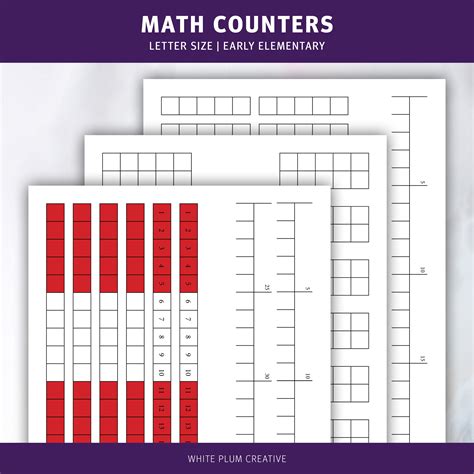 Math Counters Early Elementary White Plum Creative