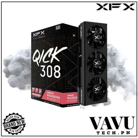 XFX AMD Radeon RX XT Speedster Qick Swift Core Gaming GB GDDR Video Graphics Card Shopee