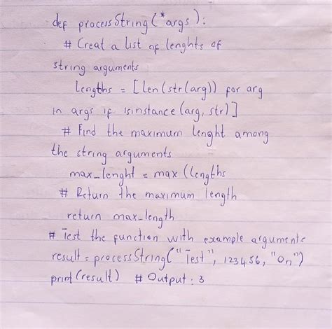 Solved Def Processstring Args Creat A List Of Lenghts