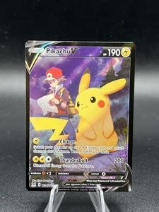 Pikachu V 2022 Sword And Shield Lost Origin Tg16tg30 Holo Trainer
