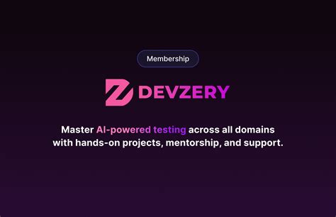 Devzery Membership Master Ai Powered Software Testing