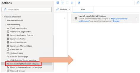 Run Javascript Function On Web Page Actionpower Automate Desktop