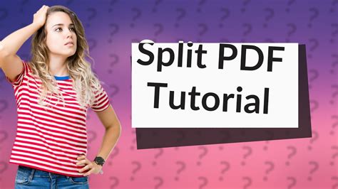 can you split a large pdf file into parts youtube