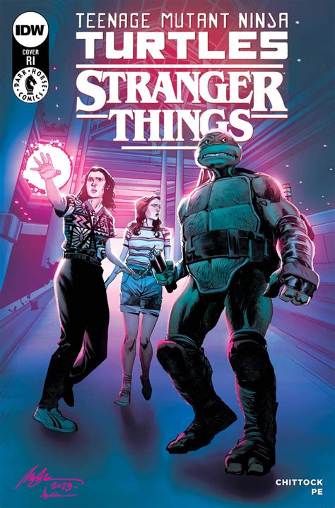 Teenage Mutant Ninja Turtles X Stranger Things 1 1100 Ratio Varian