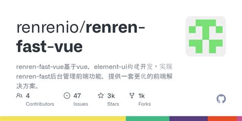 github renrenio renren fast vue renren fast vue基于vue、element ui构建开发