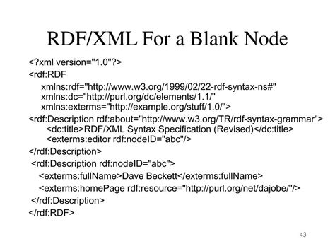 Ppt Resource Description Framework Rdf Powerpoint Presentation