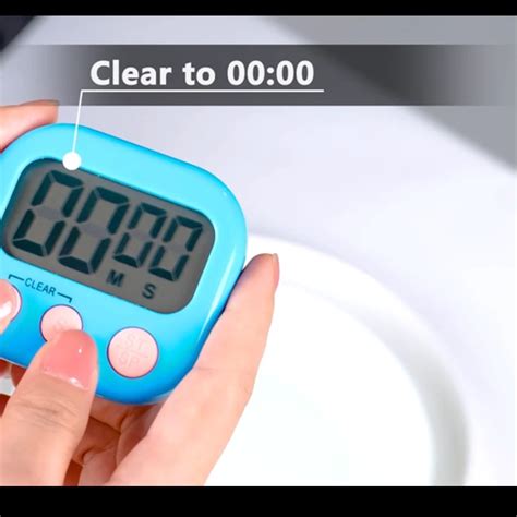 Digital Timer Lcd Screen Countdown Timer Alarm Magnetic Back Stand