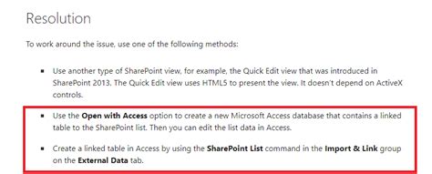 can t share sharepoint list in datasheet view with visitors microsoft