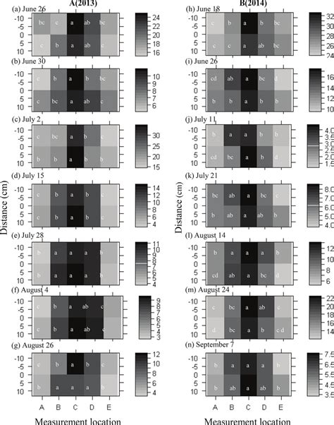 Spatial Variability In Throughfall Among The Five Measurement Locations Download Scientific