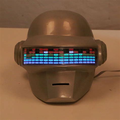 Daft Shining Punk Helmet Voice Control Led Lights Robot Adult Full Head