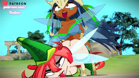 Rule 34 1female 1futa 3d Anal Anal Sex Betilla Rayman Big Breasts Black Eyes Blue Hair