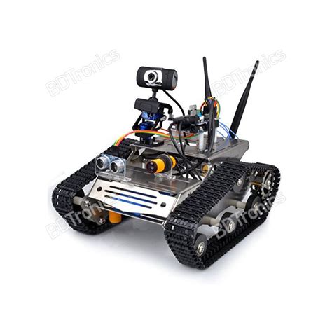 Wireless Wifi Caterpillar Smart Educational Robot Car Tank Kit For Arduino With Hd Camera In