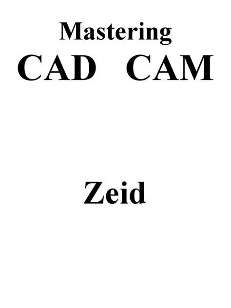 Mastering Cad Cam Pdf
