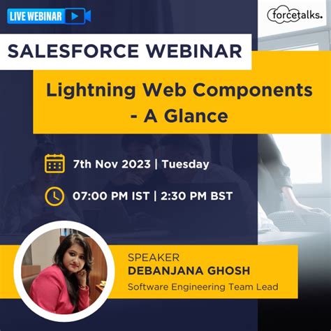 Forcetalks On Linkedin Salesforce Lwc Coding Programming Webinar Livewebinar Technology