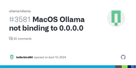 macos ollama not binding to 0 0 0 0 · issue 3581 · ollama ollama · github