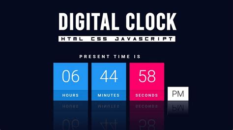 How To Make Awesome Digital Clock In HTML CSS JavaScript Mini