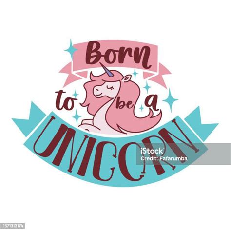 유니콘 말하기 영감 벡터 손으로 그린 타이포그래피 포스터 티셔츠 캘리그래피 디자인 0명에 대한 스톡 벡터 아트 및 기타 이미지 0명 T 셔츠 개념 Istock