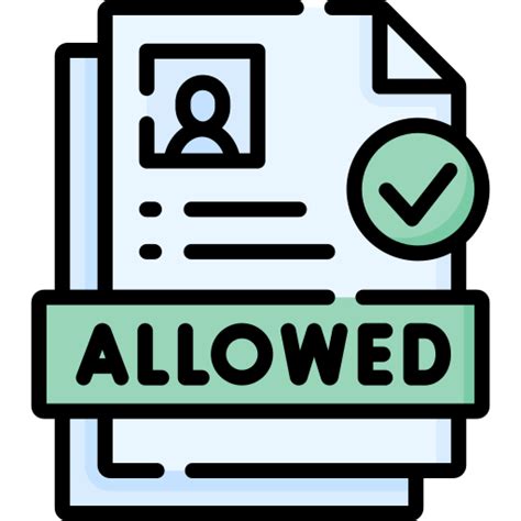 Allowed Special Lineal Color Icon