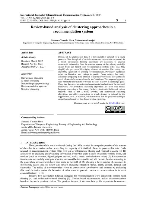 Pdf Review Based Analysis Of Clustering Approaches In A