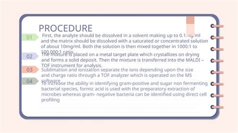 Basic Principle Of Maldi Tof Mass Spectrometry Pptx