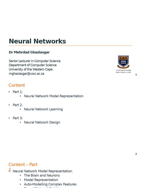 4 1 Neural Networks Part 1 Pdf