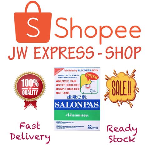 Salonpas Patch 10s 20s 40s Shopee Malaysia