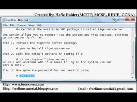 VNC Installation On Centos YouTube