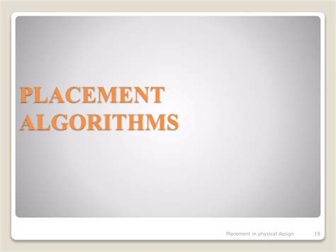 Placement In Vlsi Design Pptx Computing Technology And Computing