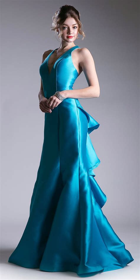 Satingasms On Twitter Long Blue Tight Satin Dress Satin Silk