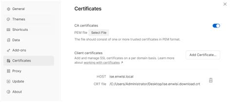 solved error when performing a get api postmanxise self signed