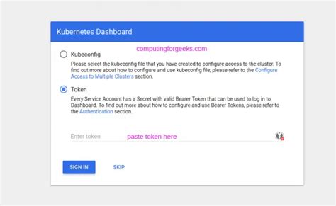 Creating Kubernetes Admin User For Accessing Dashboard Computingforgeeks