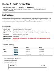 Module Part Review Quiz Attempt Pdf Module Part Review Quiz Due Nov At