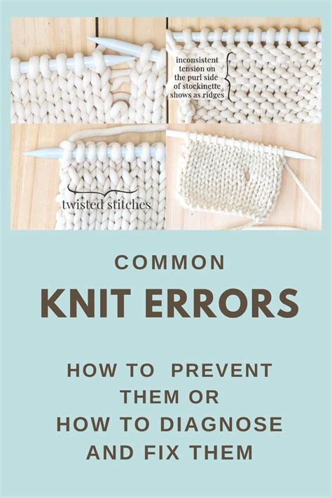 Common Knit Errors Prevent And Fix Nourish And Nestle
