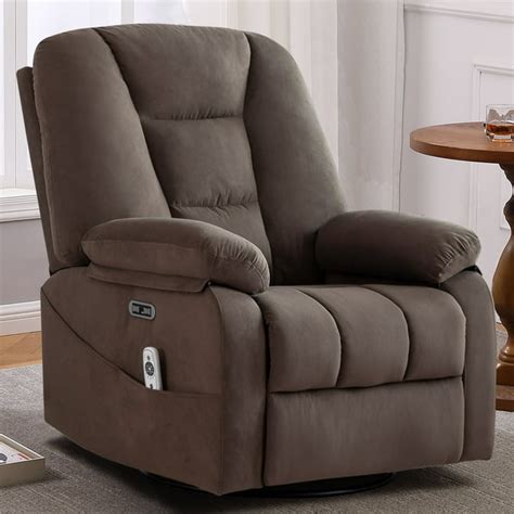 Ketaiyou Power Swivel Rocker Recliner Chair With Massage Usb And Type