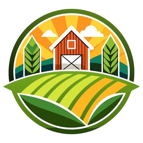 A Picture Of A Barn And The Grass In The Middle Of The Picture