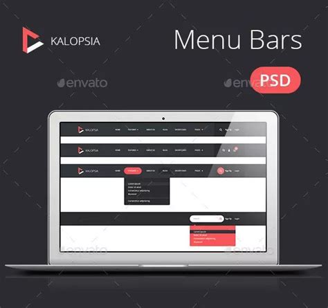 10 great navigation bar designs for download