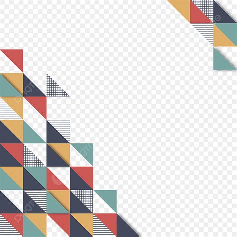 Color Abstract Triangle Geometric Shape Border Abstract Geometric Shape Png And Vector With