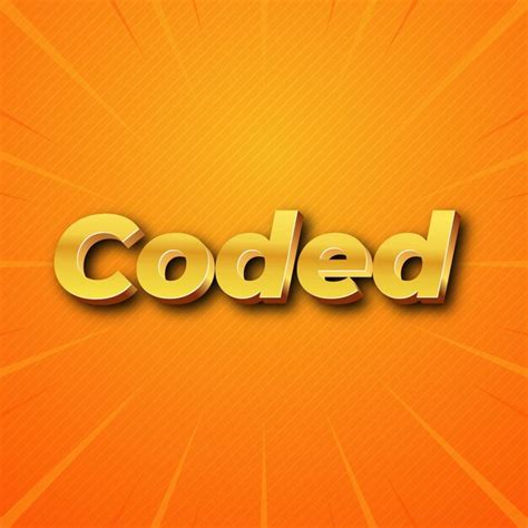 Premium Photo Coded Text Effect Gold  Attractive Background Card Photo Confetti