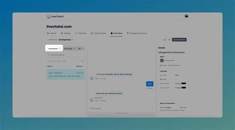 how to manage chat inbox and ai chat history on livechatai