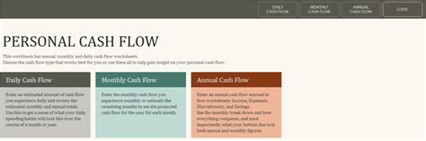 Simple Personal Cash Flow Statement Template In Excel Download Xlsx