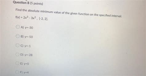 solved question 9 5 points the function given below