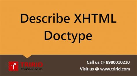 Master The Xhtml Doctype