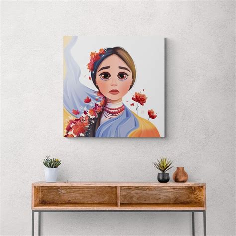 Купити Картину【Постер без рамки Українка в розмірі 50х50】в Україні Києві Stypos Ua