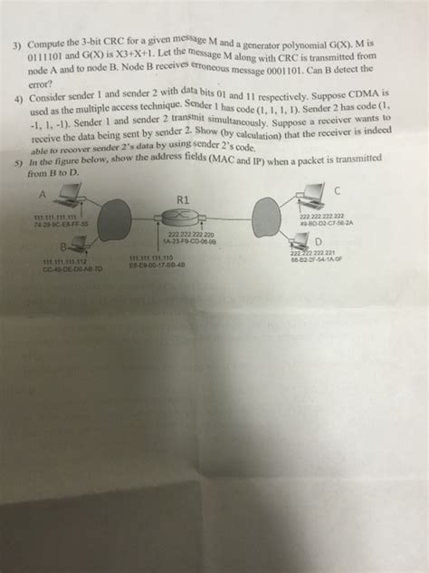 Solved Can Someone Please Help With These Computer Network