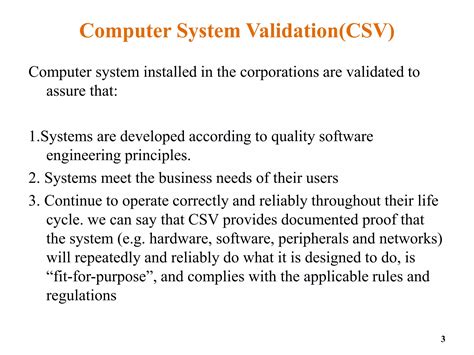 Computer System Validations Pptx Computing Technology And Computing