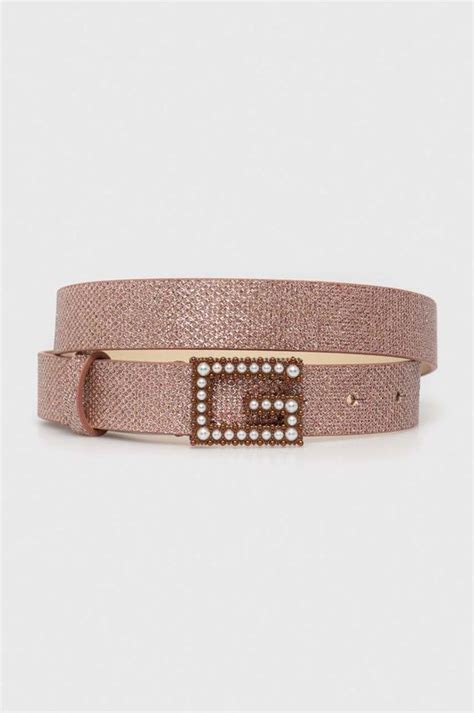 Ремень Guess женский цвет розовый | ANSWEAR.ua