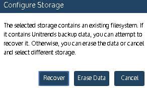 Disaster Recovery Of A UB That Is Using Stateless Storage The Unitrends Database Exists With