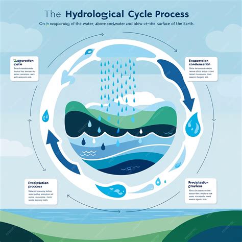 The Hydrological Cycle Process Visually For Learning Course Water